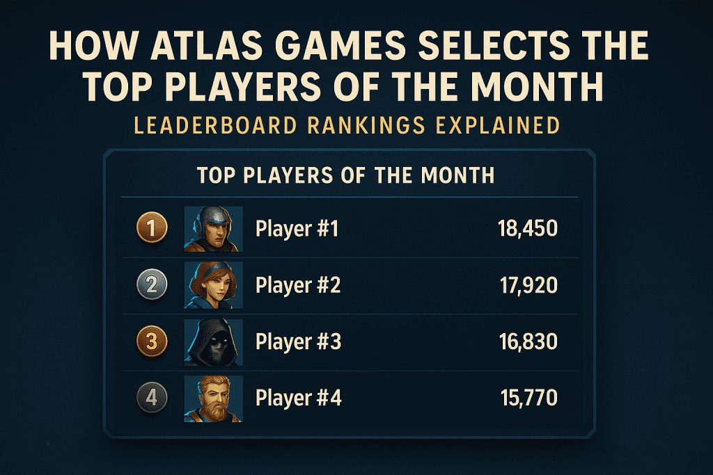Atlas Games Selects the Top Players of the Month: Leaderboard Rankings ...