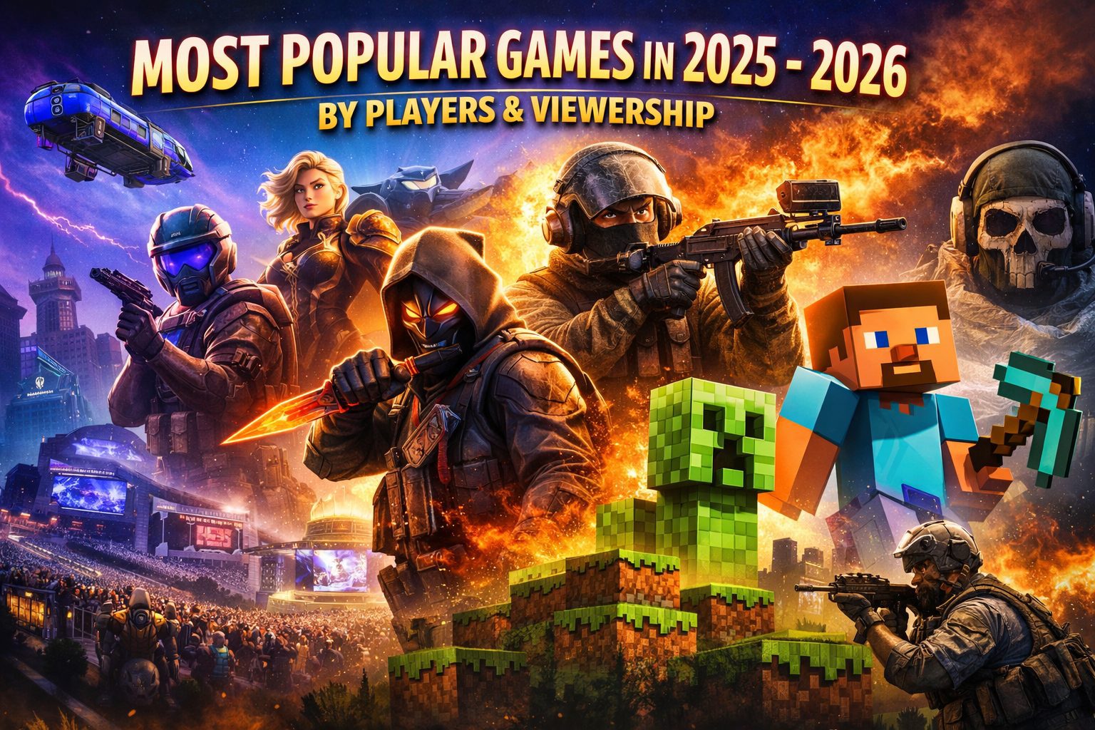 Most Popular Games in 2025–2026 (By Players and Viewership) - Atlas Games